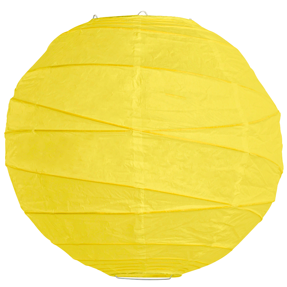 Yellow Criss Cross Paper Lanterns