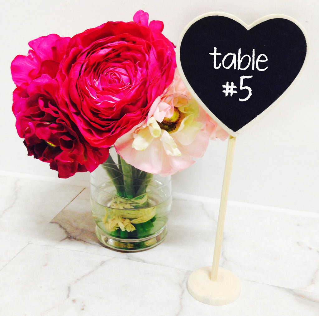 Mini Heart Message Chalkboards